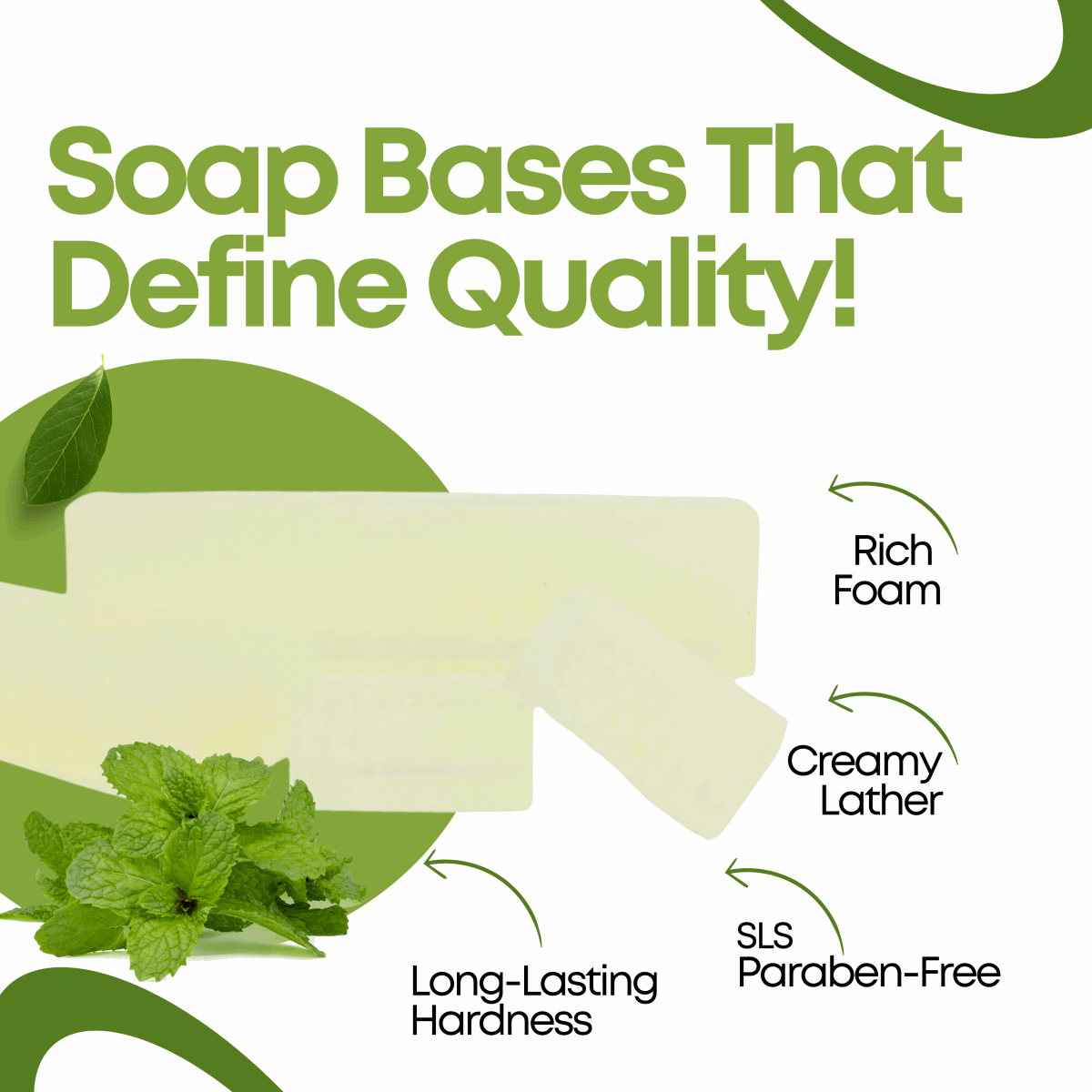 Herbal Menthol Soap Base – Buy for Cooling Freshness – D Roots Wellness